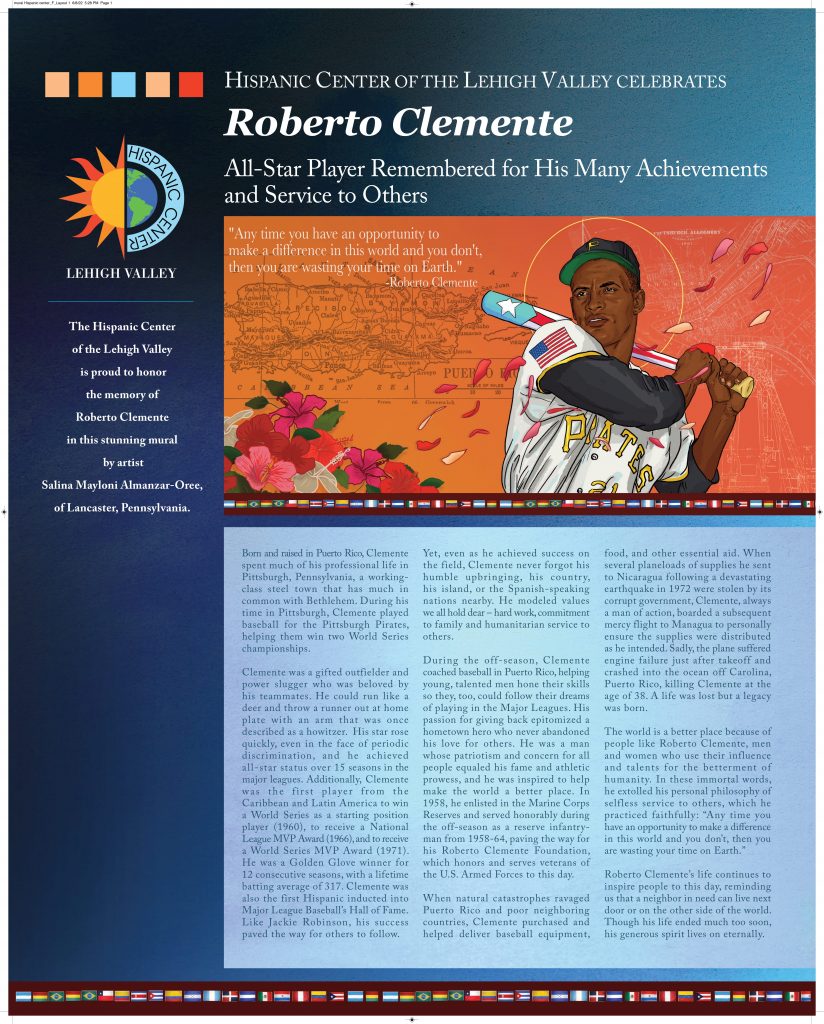 Memorial to Roberto Clemente | Hispanic Center Lehigh Valley
